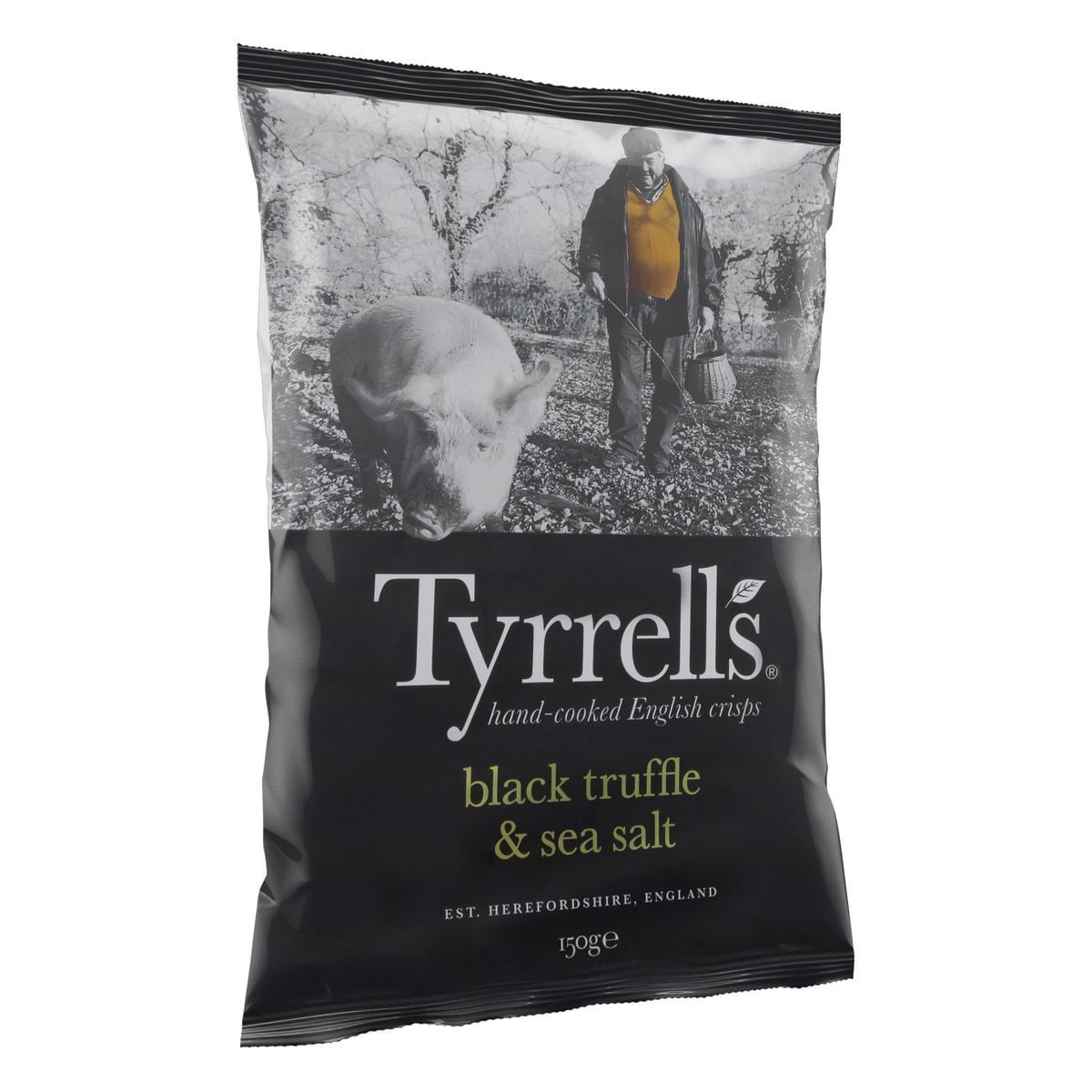 Batata Frita com Sal Marinho e Trufa Preta Tyrrells Pacote 150g ... Batata Frita com Sal Marinho e Trufa Preta Tyrrells Pacote 150g ...