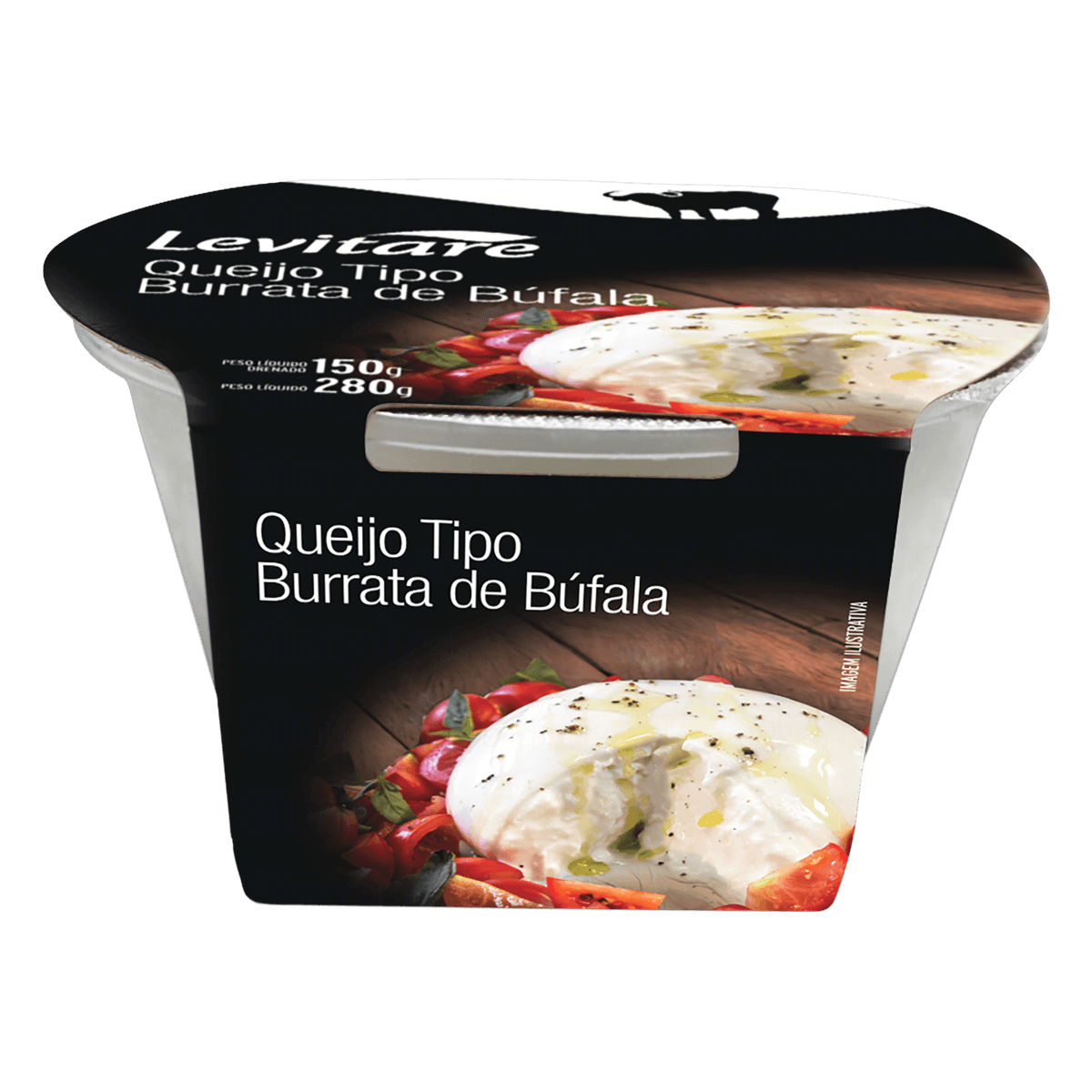 Queijo Burrata de Búfala Levitare 150g - Festval.com Queijo Burrata de Búfala Levitare 150g - Festval.com