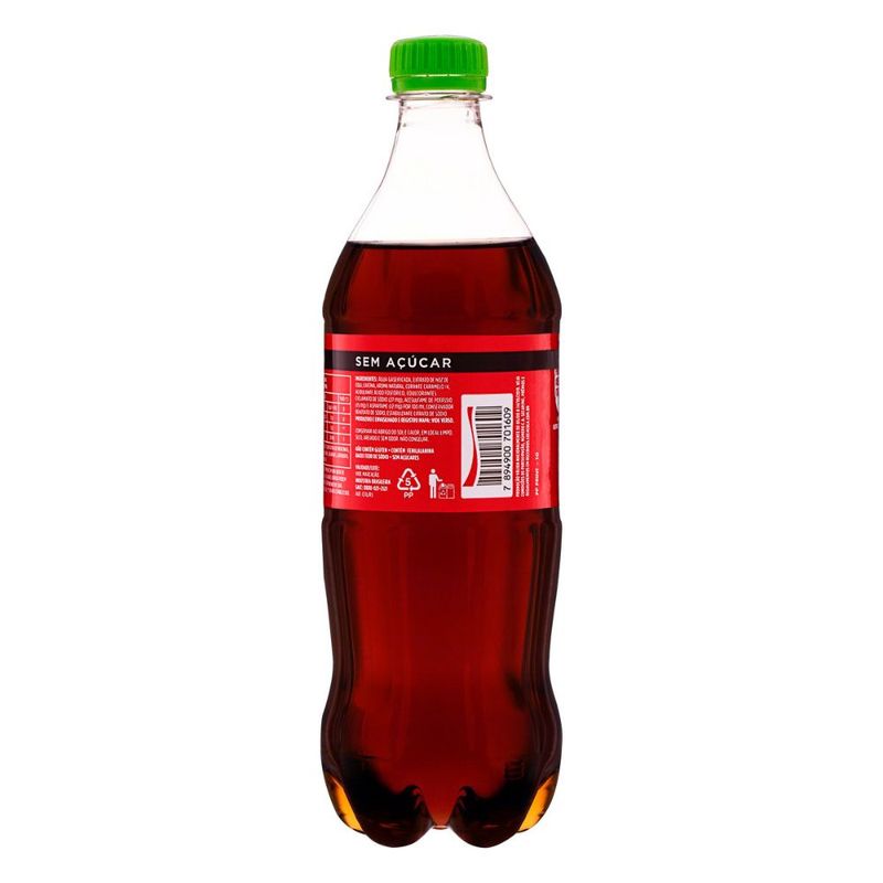 Refrigerante sem Açúcar Coca-Cola Garrafa 600ml - Festval.com Refrigerante sem Açúcar Coca-Cola Garrafa 600ml - Festval.com